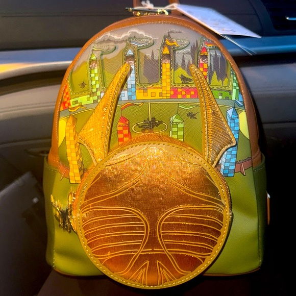 Loungefly | Other | Loungefly Harry Potter Golden Snitch Backpack ...